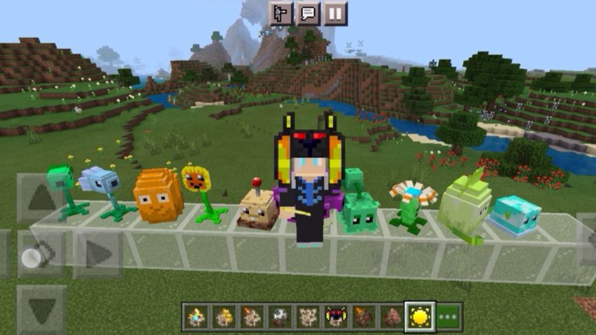 我的世界模组:你见过手机版我的世界植物大战僵尸模组吗?