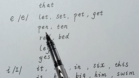 自然拼读中的闭音节(1)