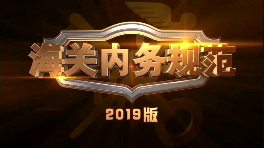 海关内务规范 2019版