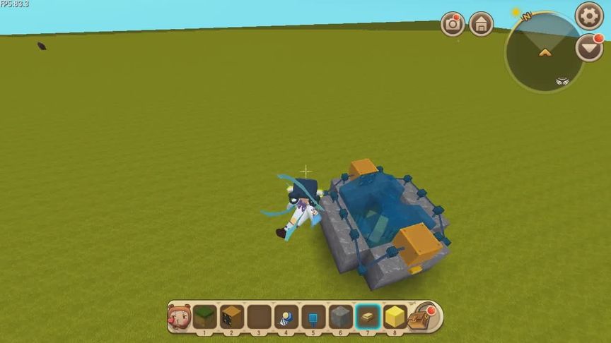 迷你世界 电路教程 一分钟制作洗衣机;还可以顺便洗个澡