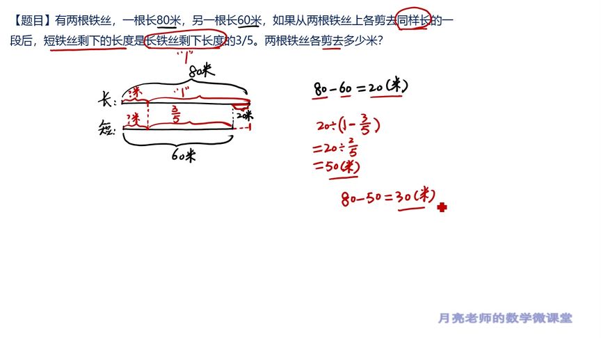 六年级:较复杂的分数应用题,画出线段图分析能让你快速理解