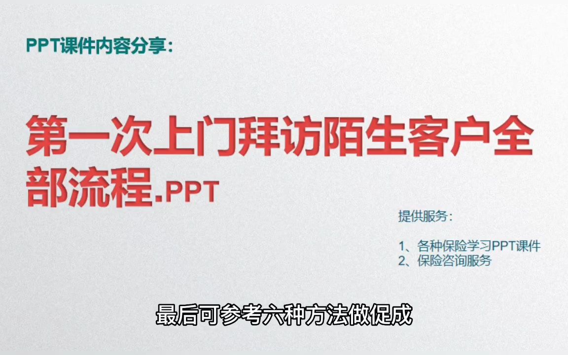 第一次上门拜访陌生客户全部流程