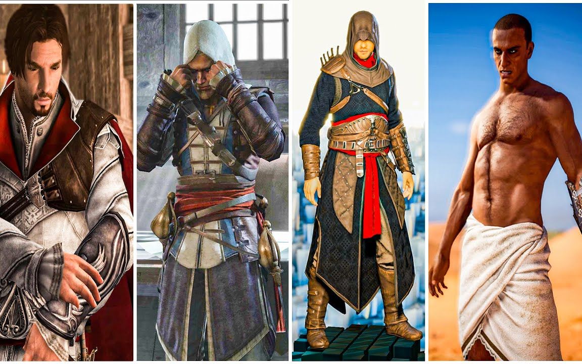 【刺客信条】全主要装扮对比(2007-2017)_刺客信条_游戏集锦