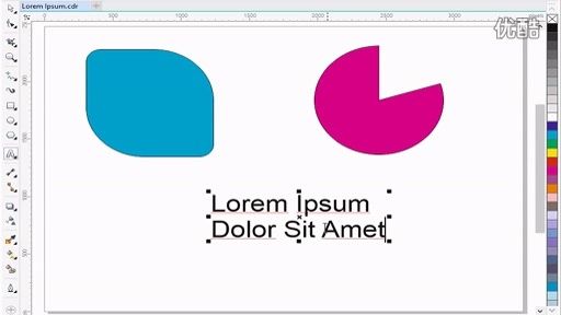 CDR X8视频教程-节点编辑