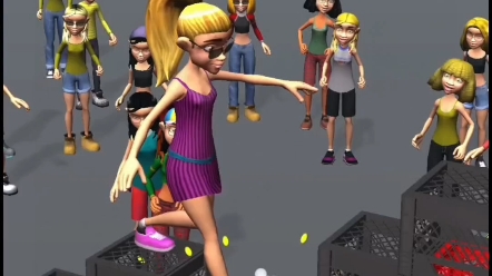 唐三哥哥和小舞妹妹来参加踩箱子大赛了