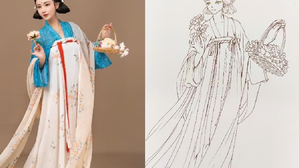 你发照片我来画14-50国风插画