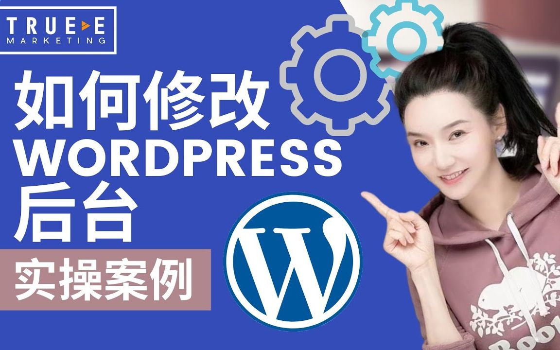 Wordpress教学:如何使用修改Wordpress后台 _True-E 北美互联网营销...