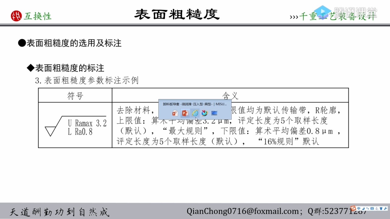 [5.4]--表面粗糙度的选用及其标注二