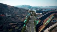 公路设计航拍实景合成三维动画