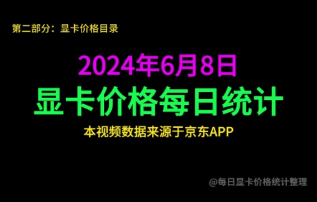 2024年6月8日今日降价显卡和最新显卡价格统计,40系A卡降价严重,...