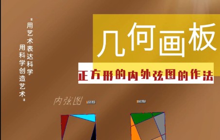 冬老师带你探索“几何画板”——正方形的内外弦图的作法