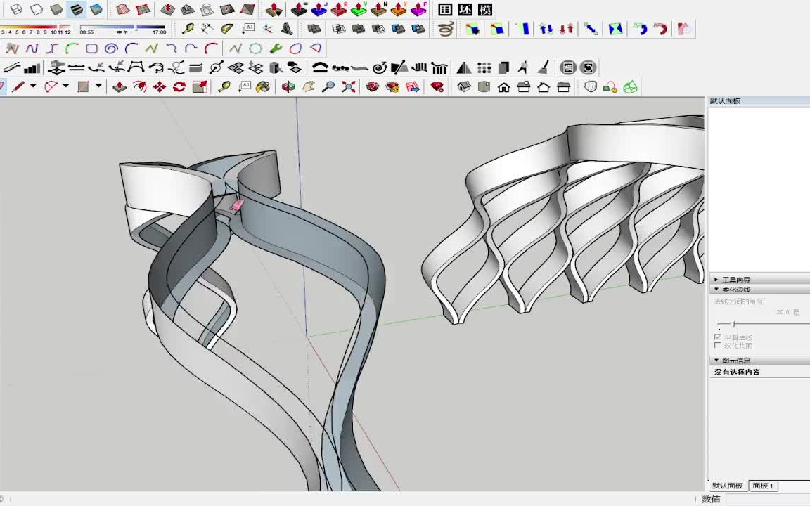 如何在Sketchup中快速搭建一个具有设计感的公园构筑物?