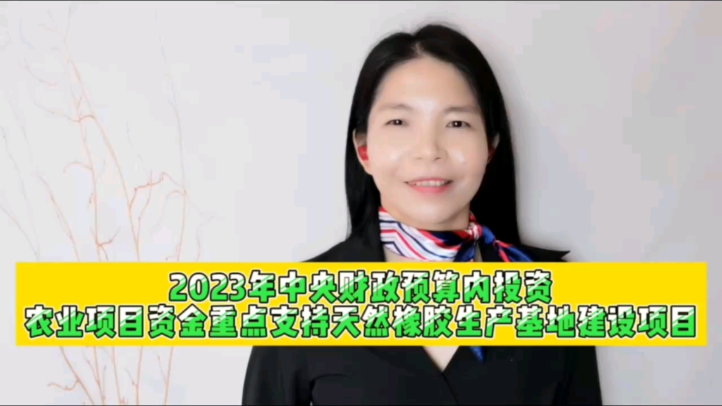 中央财政预算内投资农业项目资金重点支持之天然橡胶生产基地建设项目