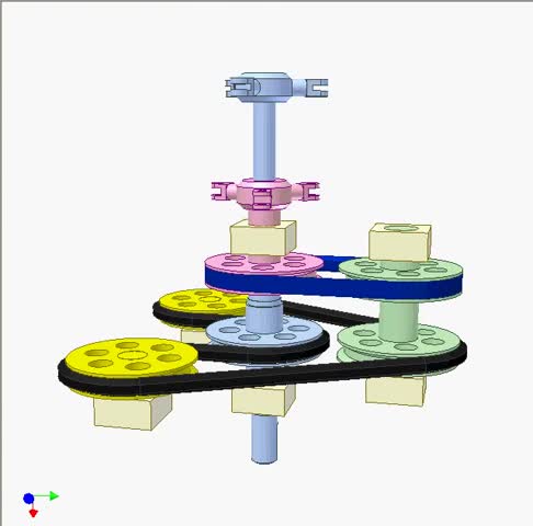同轴螺旋桨14传动机构