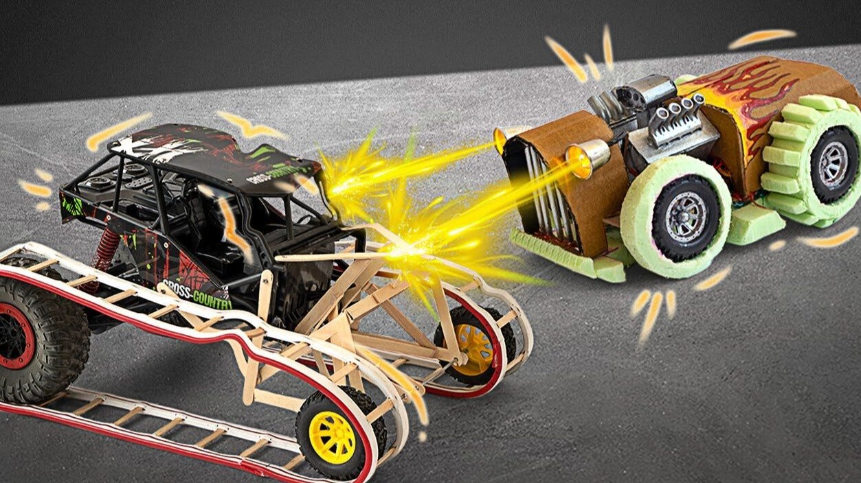 DIY不寻常的汽车模型并在极端挑战中对它们进行测试!ߚ