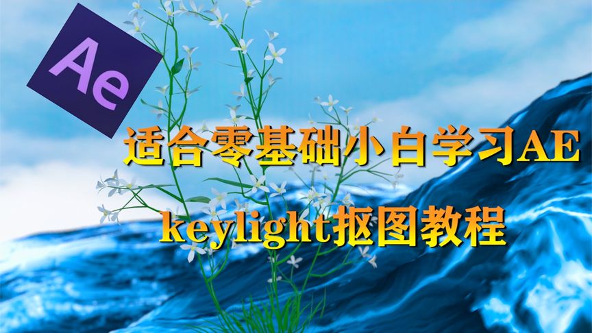 AE教程:零基础学习 keylight抠图教程