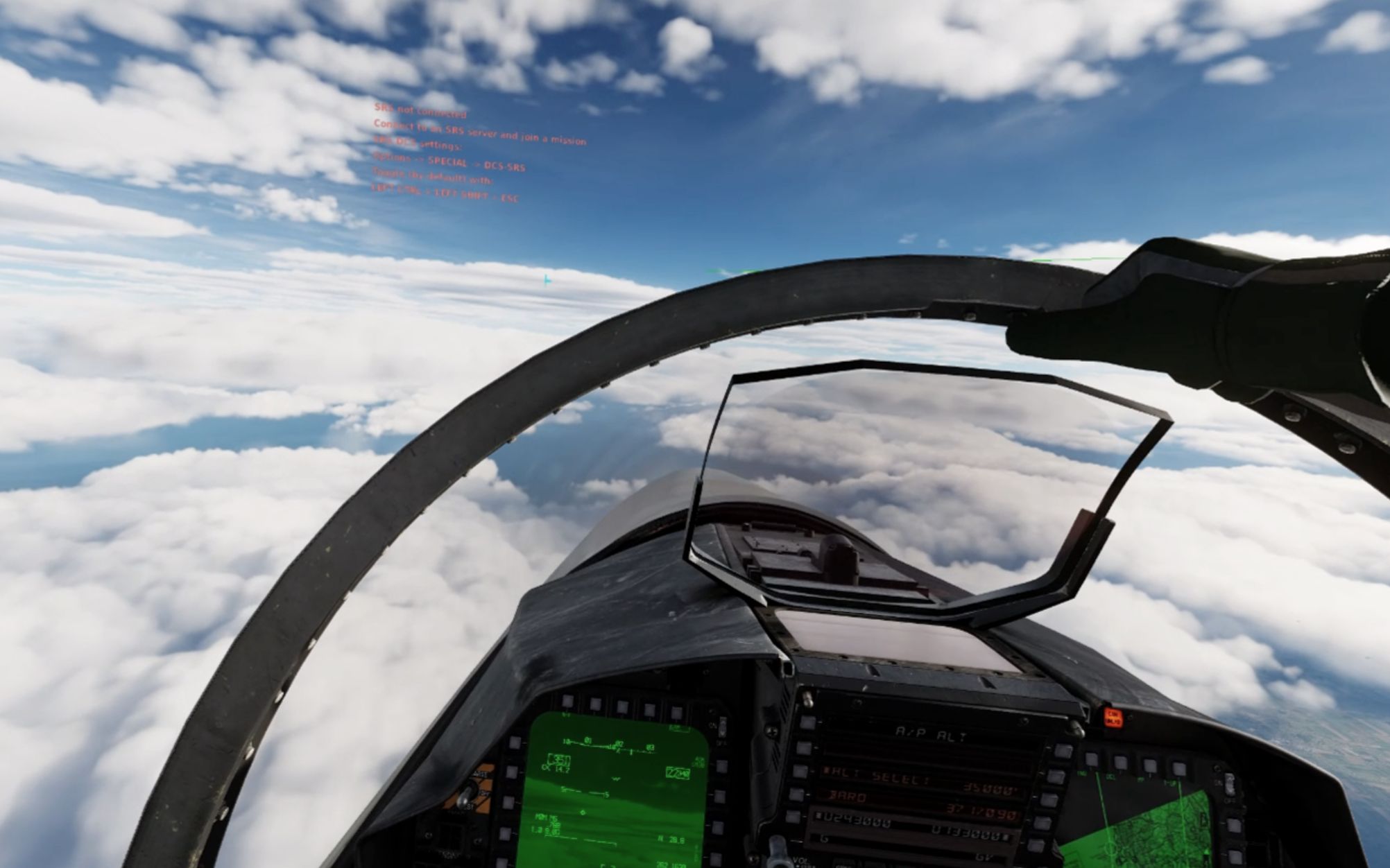 【DCS】VR模式出仓体验 欣赏高空绝美风景!_战争雷霆_第一视角