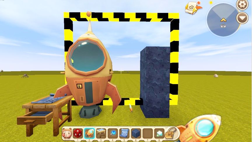 迷你世界:用区域复制方块测试时,发现火箭和基岩是不能复制的!