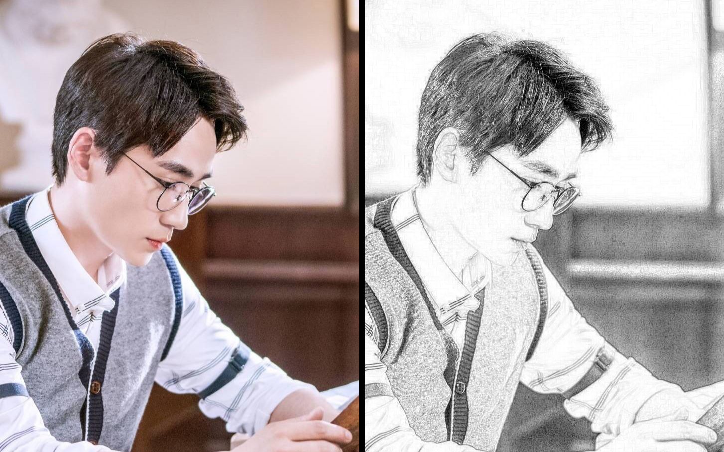 【PS教程】将图片快速转素描效果,是真的很快