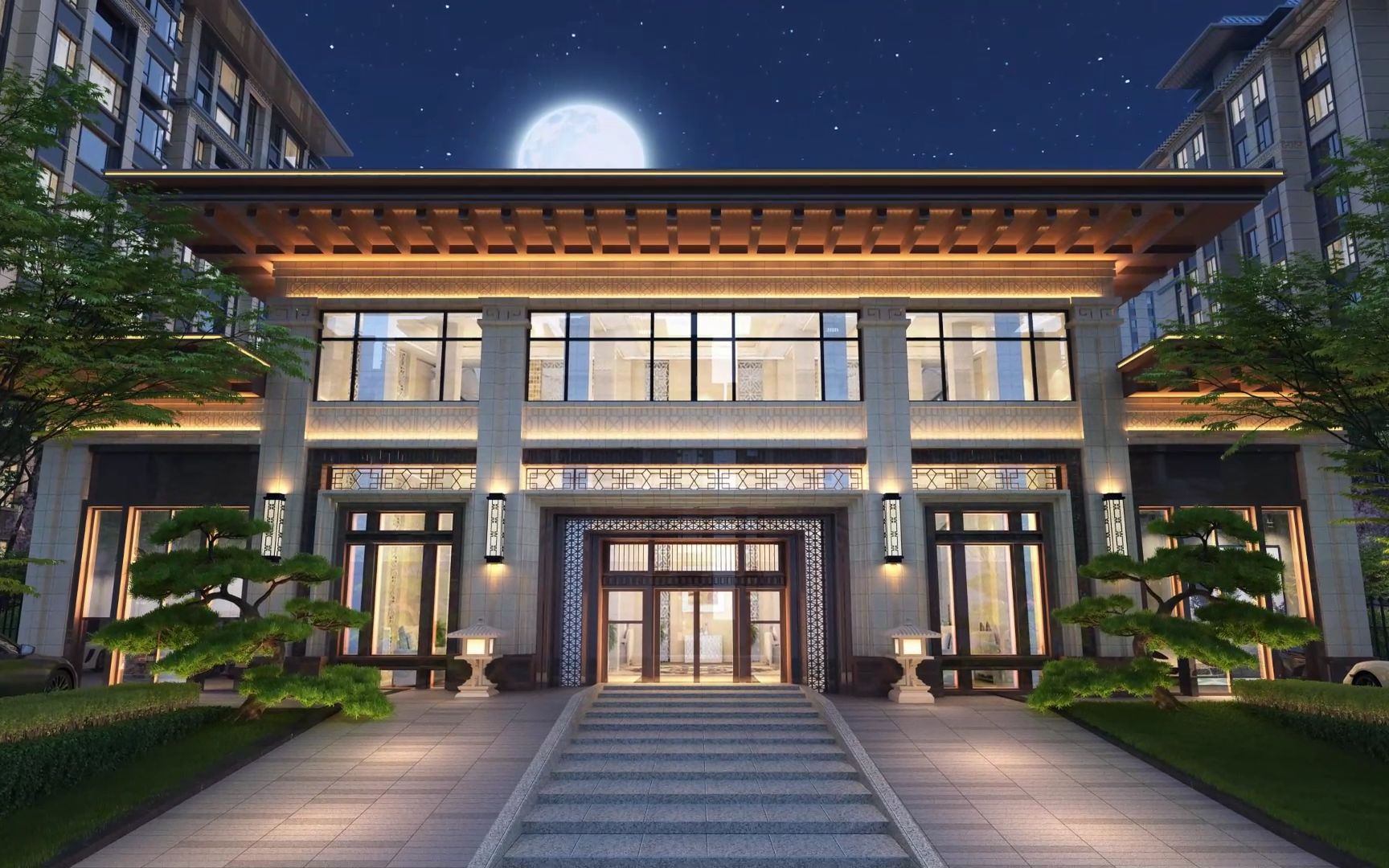 内蒙古中面积最大的盟,打造新中式豪宅典范,中式韵味霸气十足