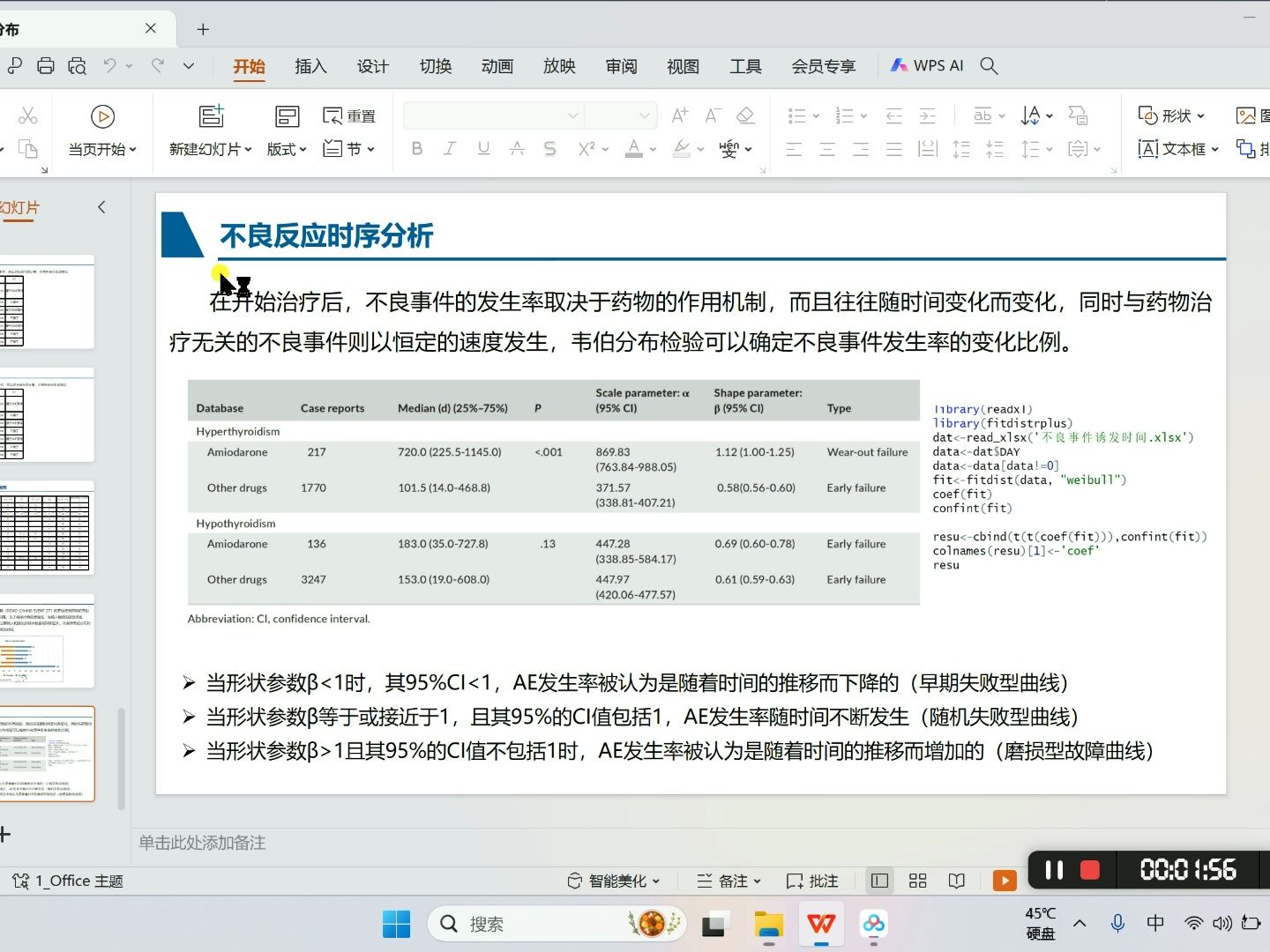 R语言easyFAERS包挖掘faers数据库课程:不良反应诱发时间韦伯分布...