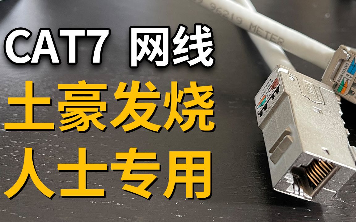 CAT7 7类网线 土豪 网络发烧友专用