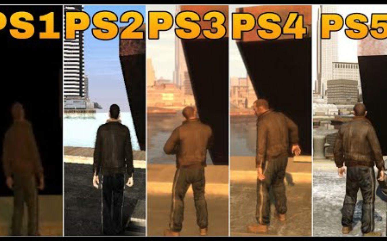 04:41 GTA4终极版:PS1 VS PS2 VS PS3 VS PS4 VS PS5经典_侠盗...