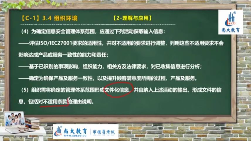 【尚大教育】ISMS信息安全管理体系审核员-ISO27001-3.4组织环境