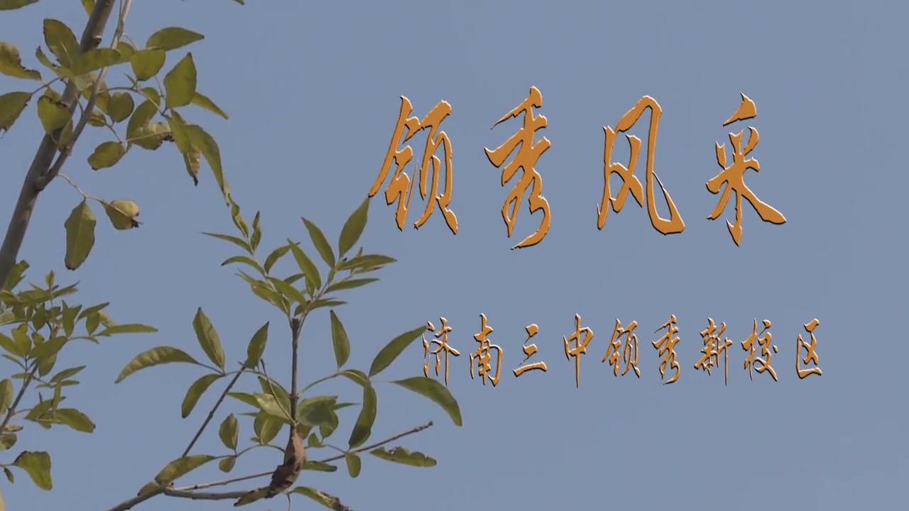 山东省济南第三中学领秀校区宣传片