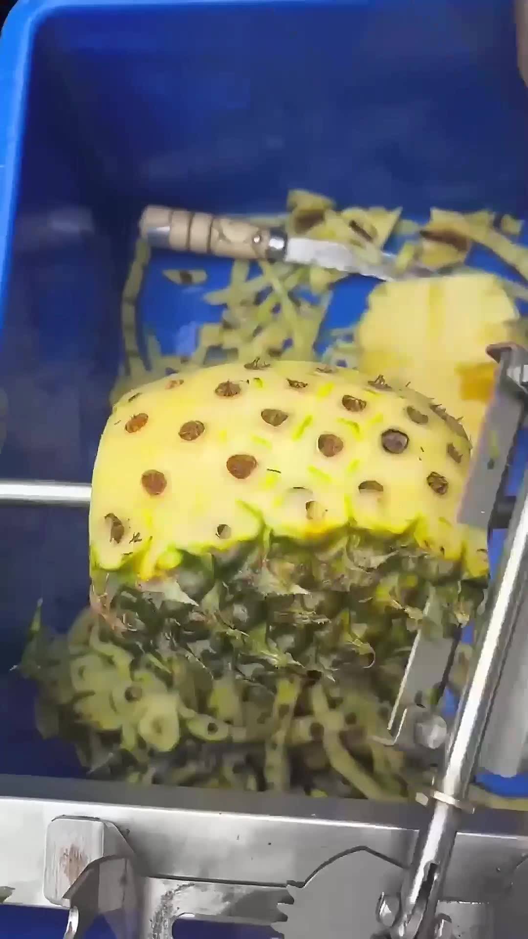 看一遍完整的菠萝削皮过程,削菠萝真解压