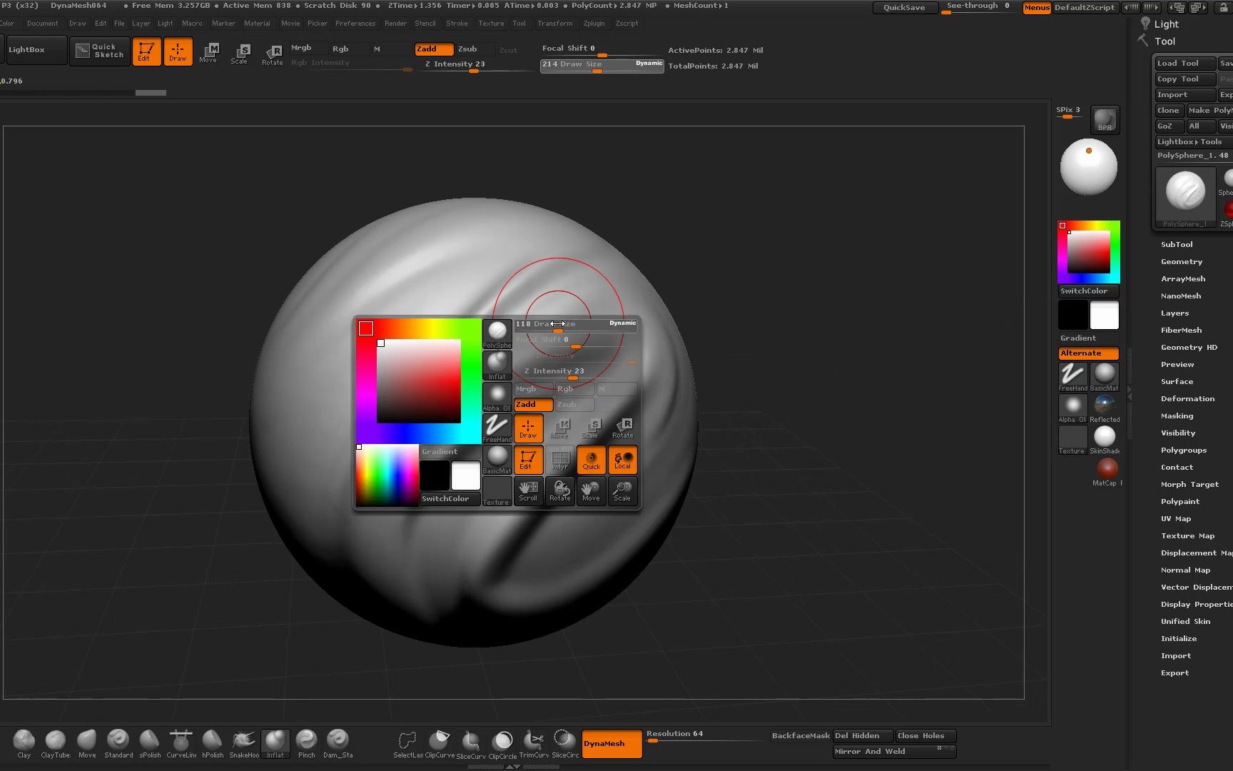 55组皮肤皱纹表面细节雕刻Zbrush alphas贴图合集 使用教程