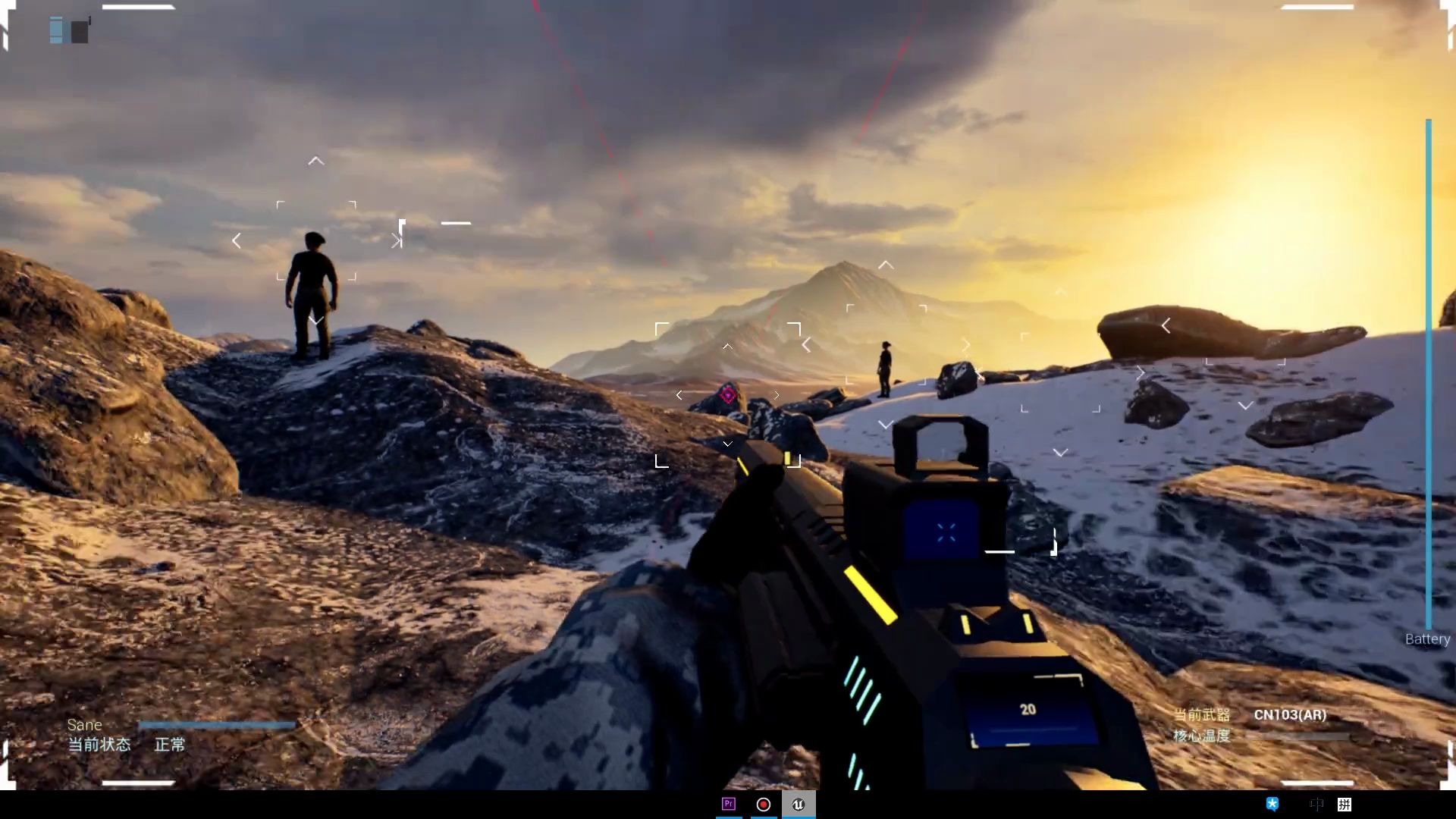 UE4独立游戏,简陋的实机展示,新增标记系统,改善人物移动动作,增加...