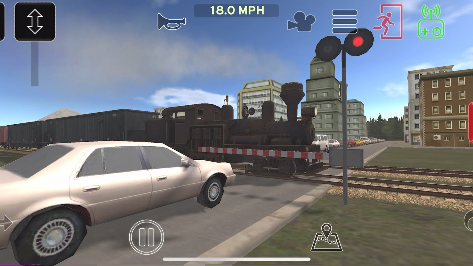 火车和车场模拟器铁路道口拍车_单机游戏热门视频
