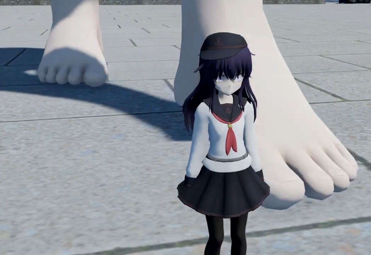 巨大娘的守护 抽象化巨大娘的诅咒 巨大化 [MMD Giantess]