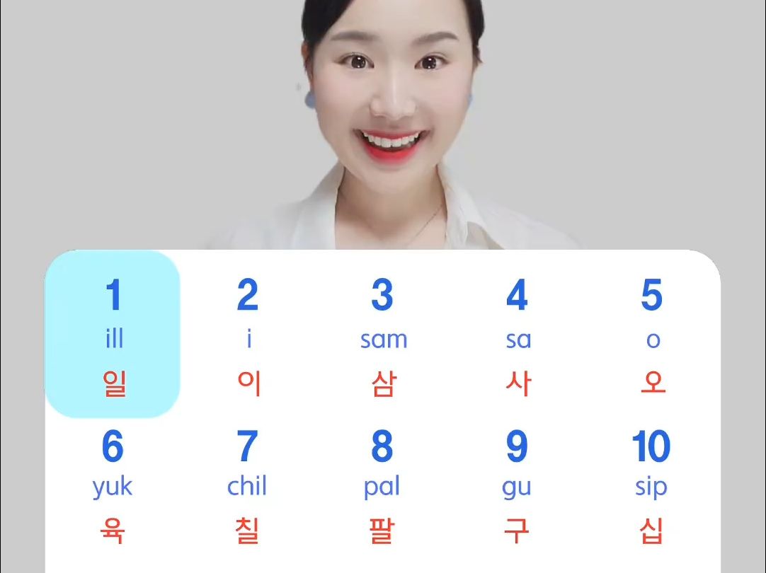 韩语数字的读法(汉字词版)