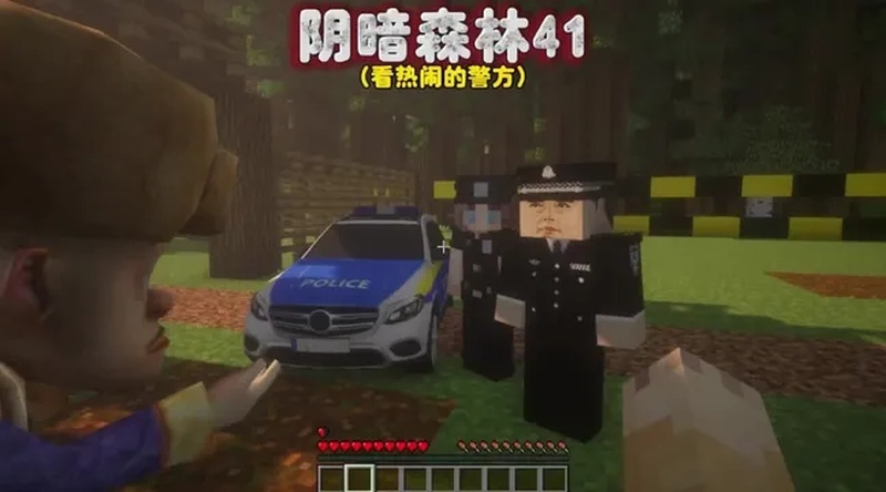 我的世界:阴暗森林41你个鬼报了警,可警方却不相信我们