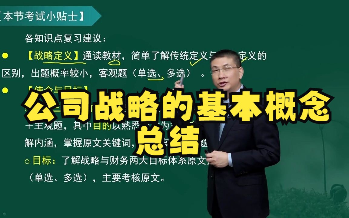 公司战略的基本概念 总结