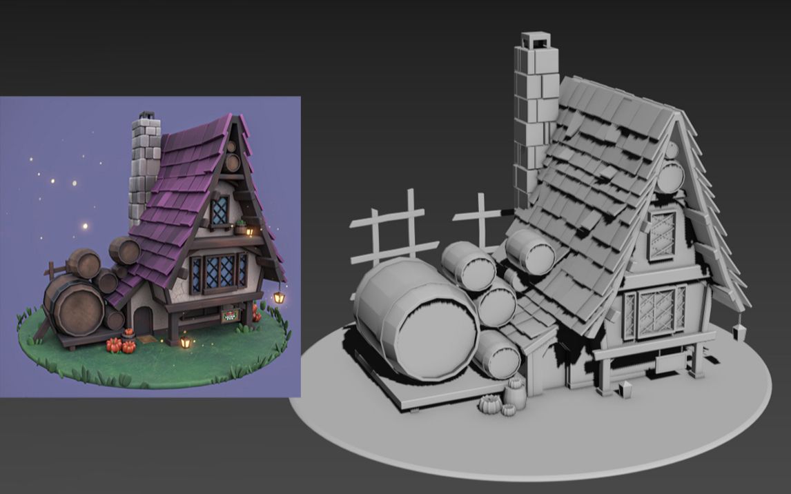 【3DMAX建模】房屋建模,专业建模是出BOX教会你做房子
