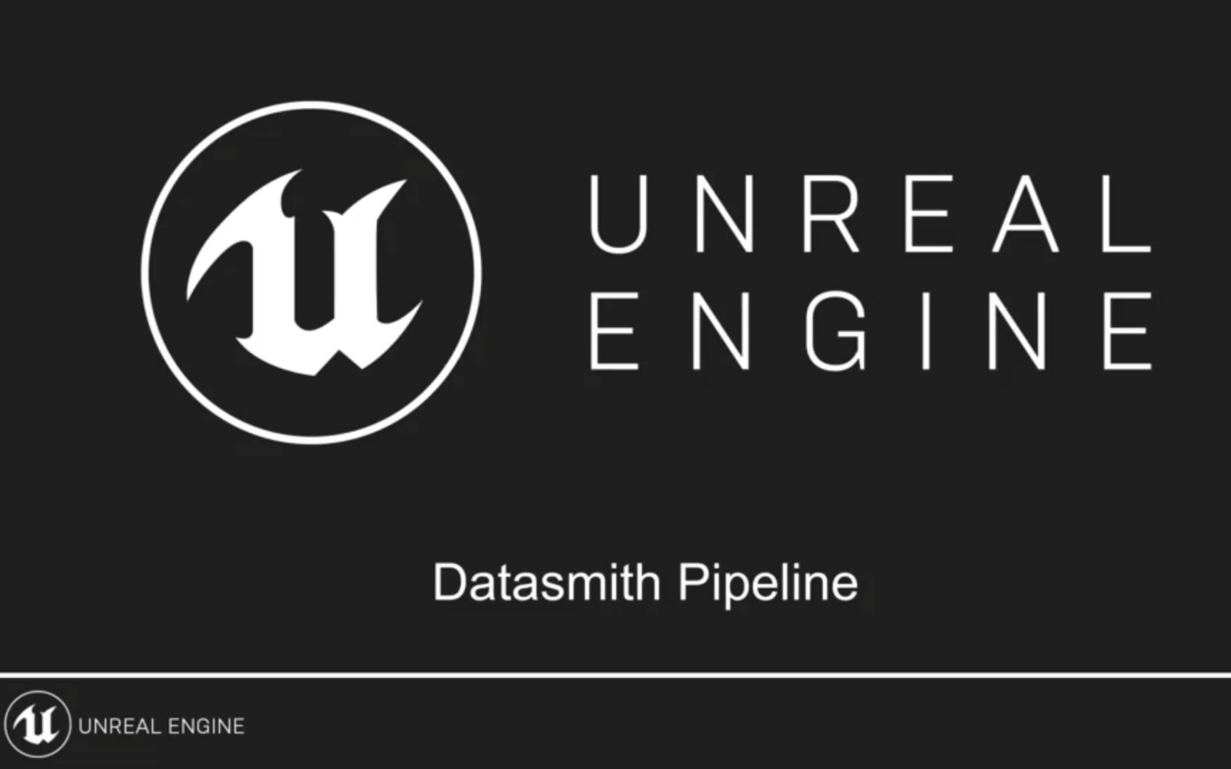 【UE4】使用Datasmith工作流(中文字幕)
