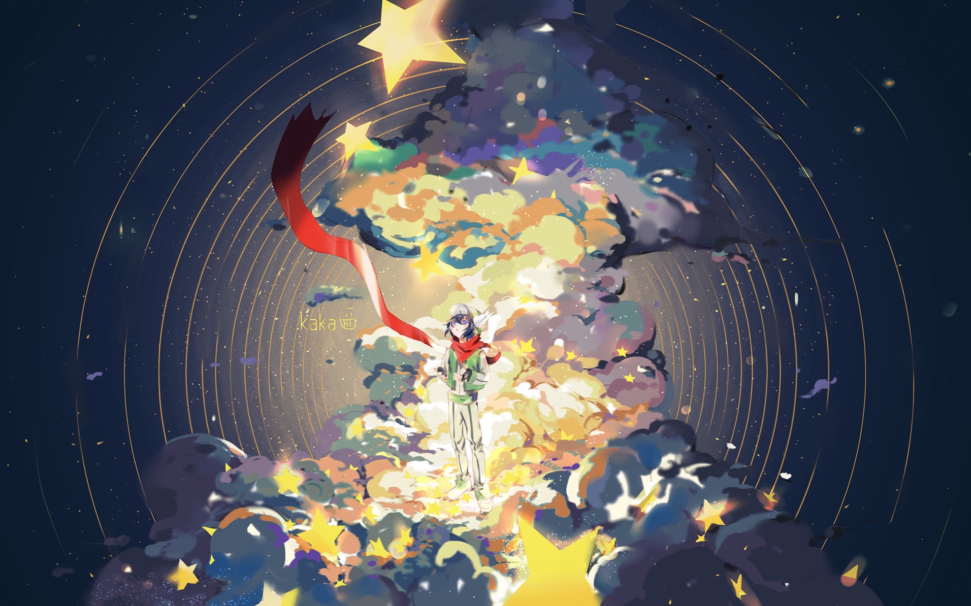 [凹凸世界]星云卡米尔绘画过程 15倍速度(板绘ps+csp)