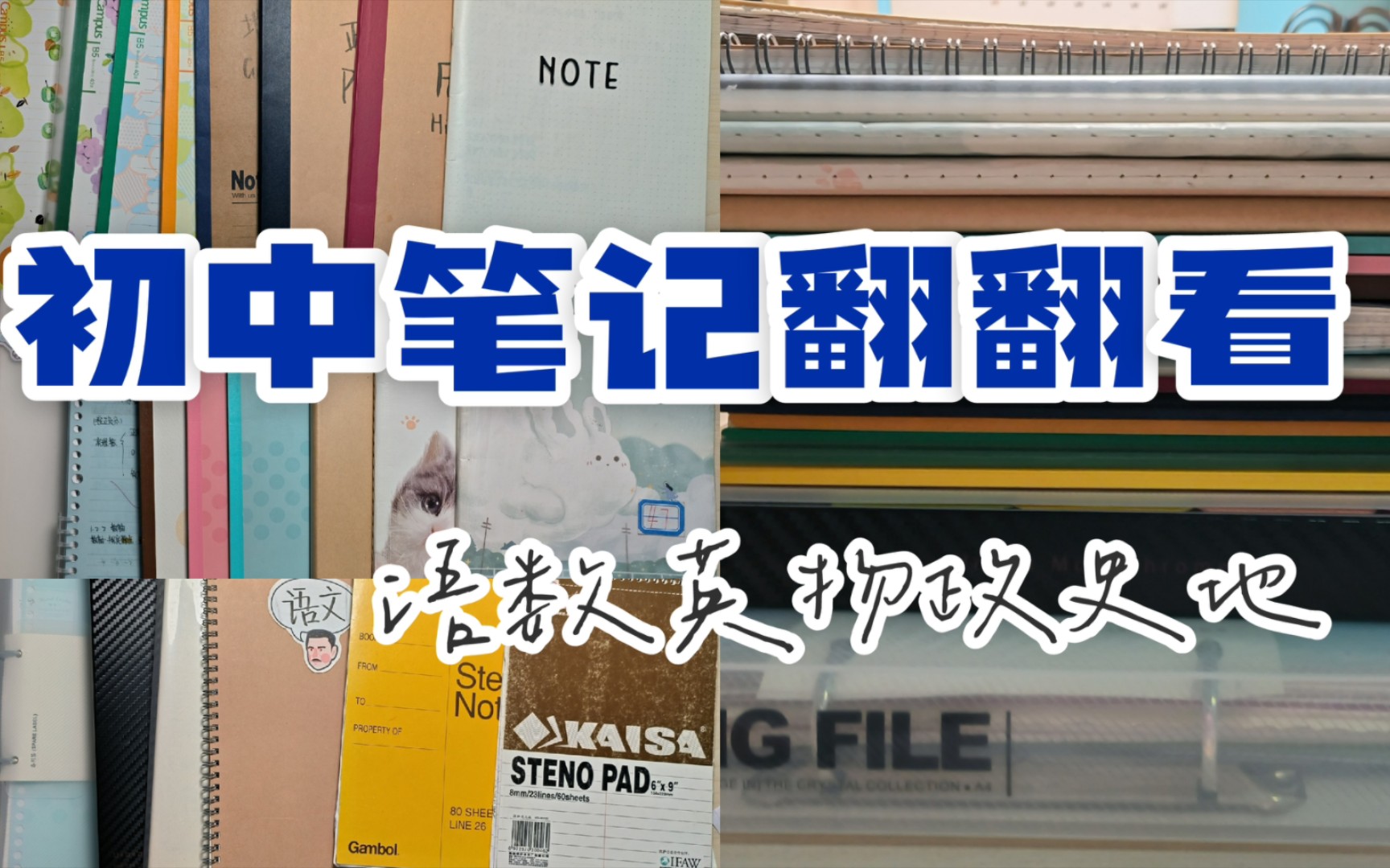 【筠】初中笔记翻翻看/笔记分享/语文数学英语物理政治历史地理