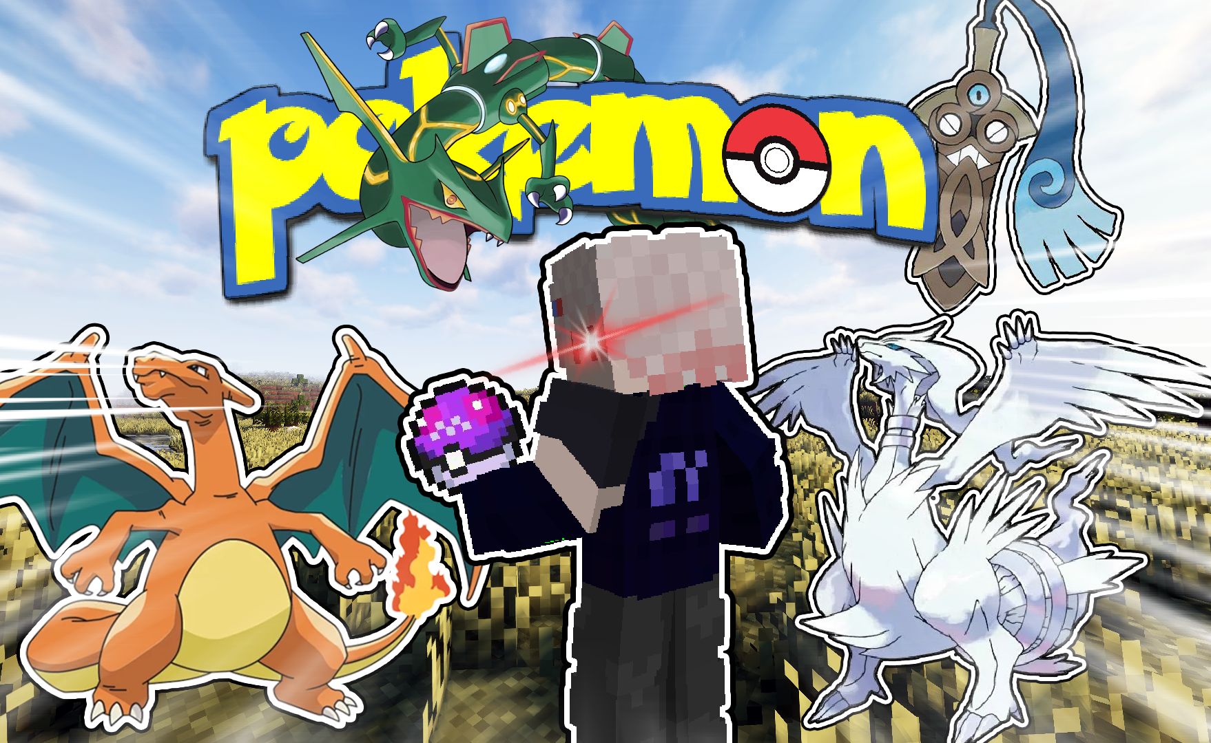 【我的世界宝可梦重铸】#EP2 天空处的身影!那是?裂空座!_单机游戏...