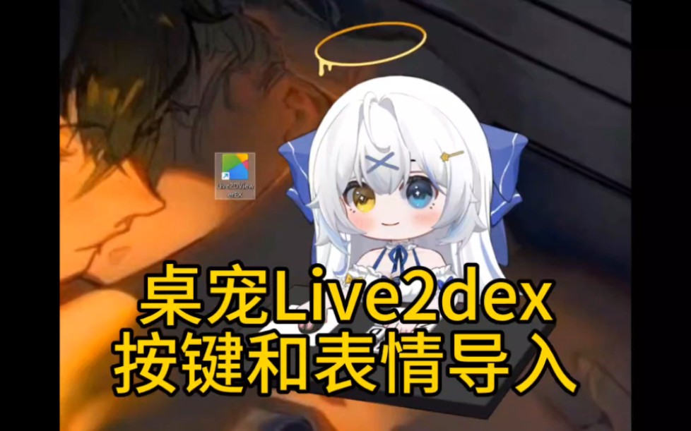 关于桌宠live2dex按键和表情如何导入