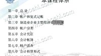 会计学基础 视频教程 哈工大 48讲