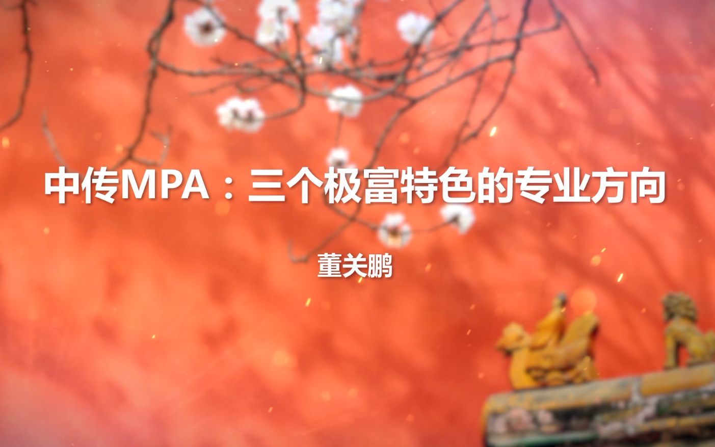 中传MPA:三个极富特色的专业方向