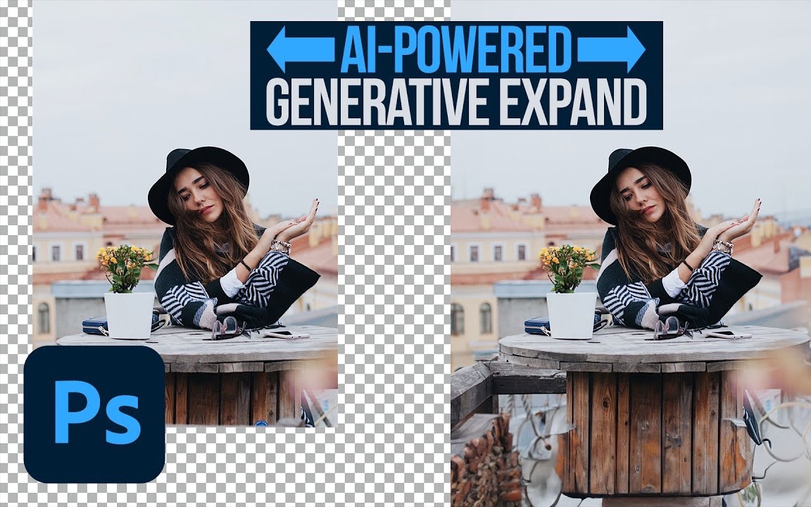 在 Photoshop 中使用 AI Generative Expand 扩展任何照片