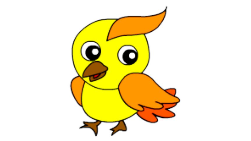 百灵鸟儿童卡通简笔画 一分钟学画画 亲子学画画小视频动画片