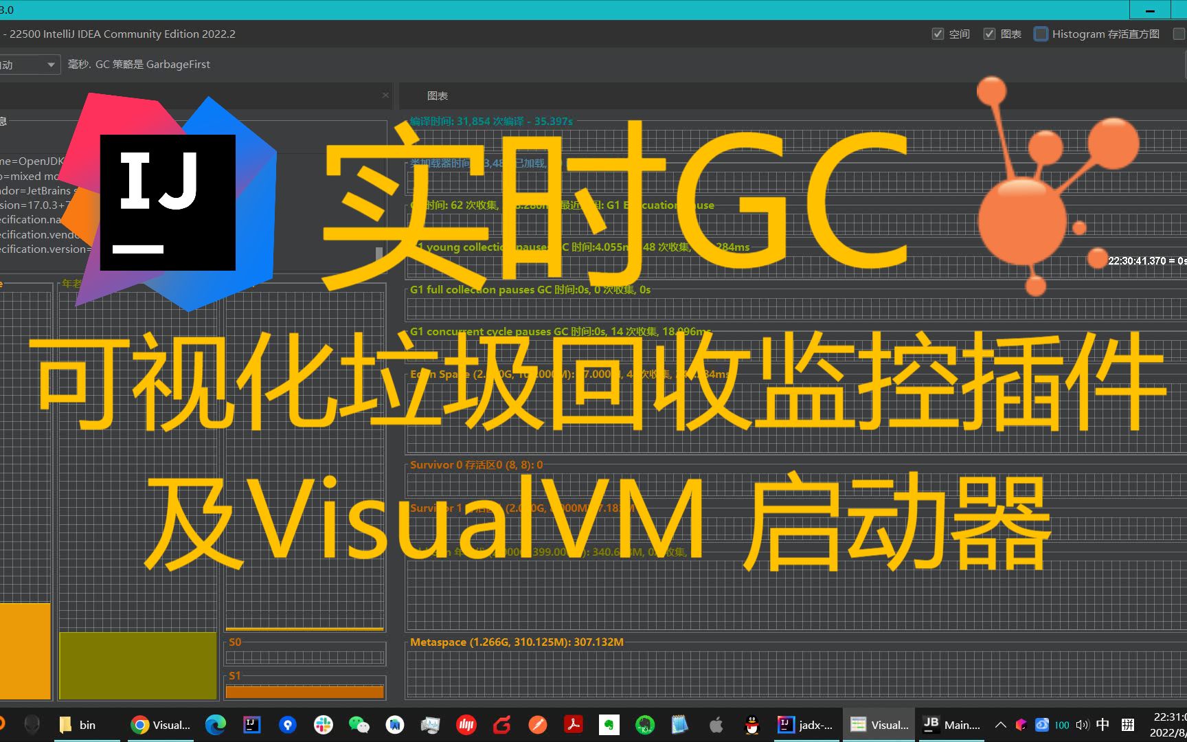 IDEA插件实时垃圾回收监控VisualGC, 国产插件牛, 暴躁老哥手撕GC!+...