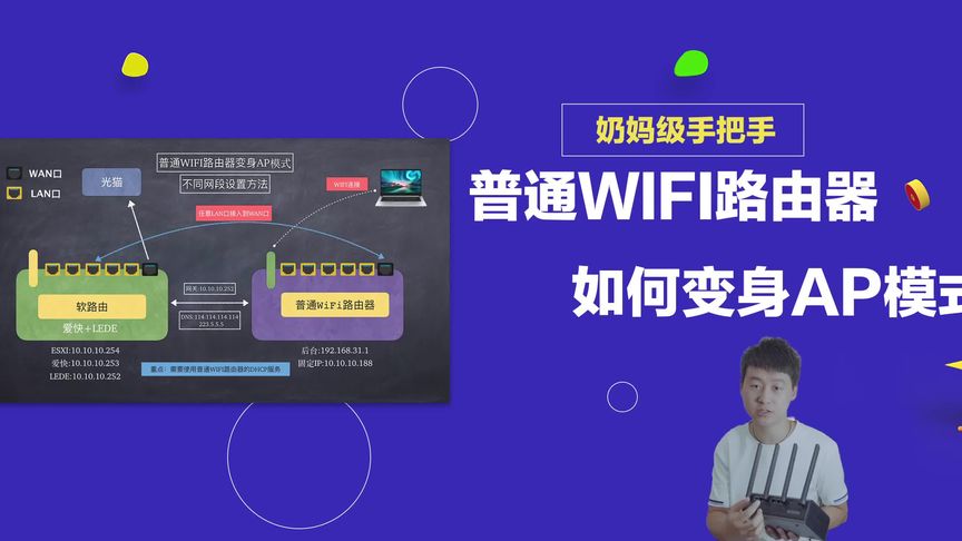 小白专用手把手普通WIFI路由器如何设置AP模式