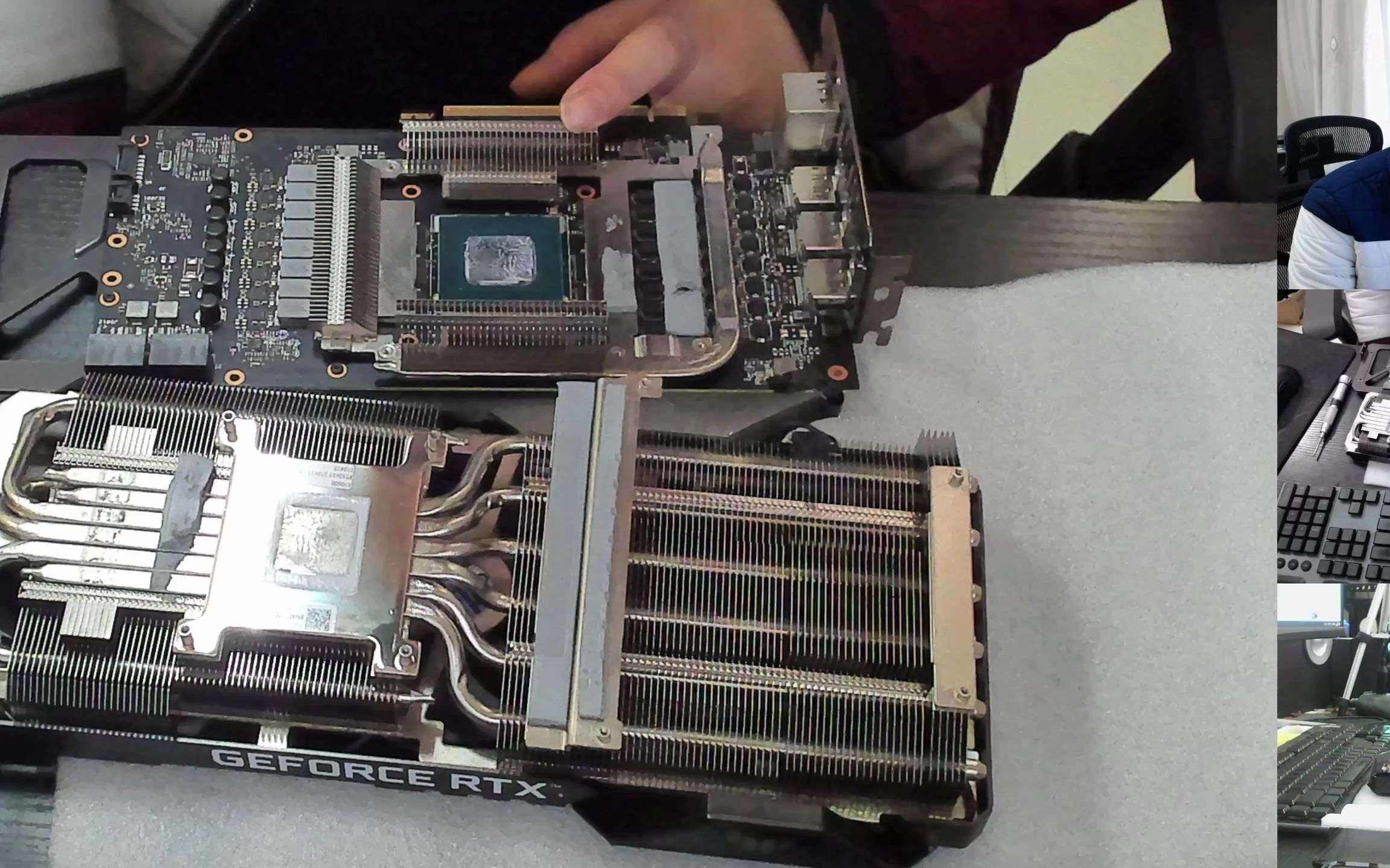 没差老师拆解华硕TUF-RTX3070TI-O8G显卡研究设计定制专用纯铜...